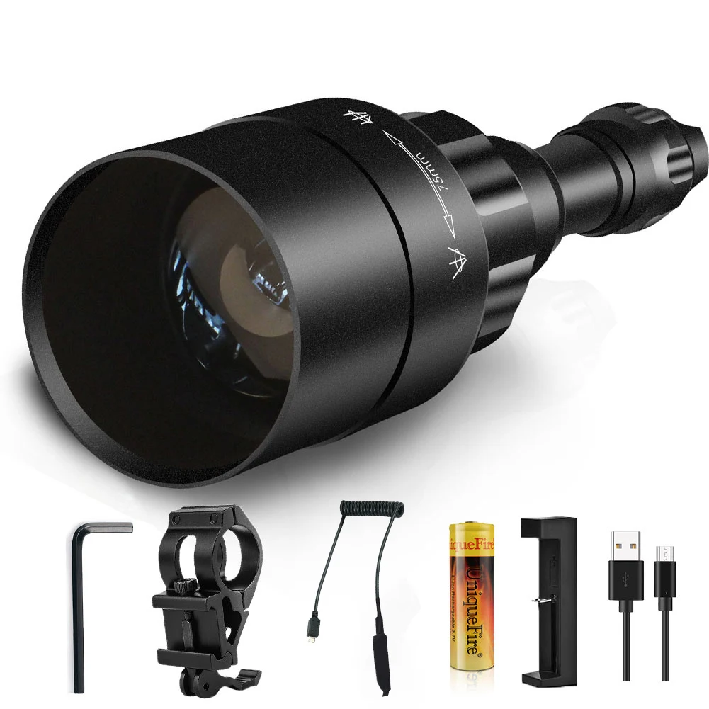 UniqueFire-5W-IR-850nm-LED-Infrared-FlashLight-Set-1605-75mm-Lens ...