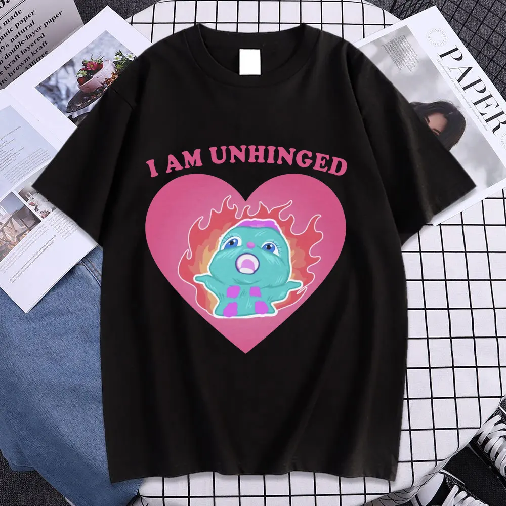 I-AM-UNHINGED-Cute-Bibble-Meme-T-Shirt-Summer-Men-Women-s-Cartoon ...