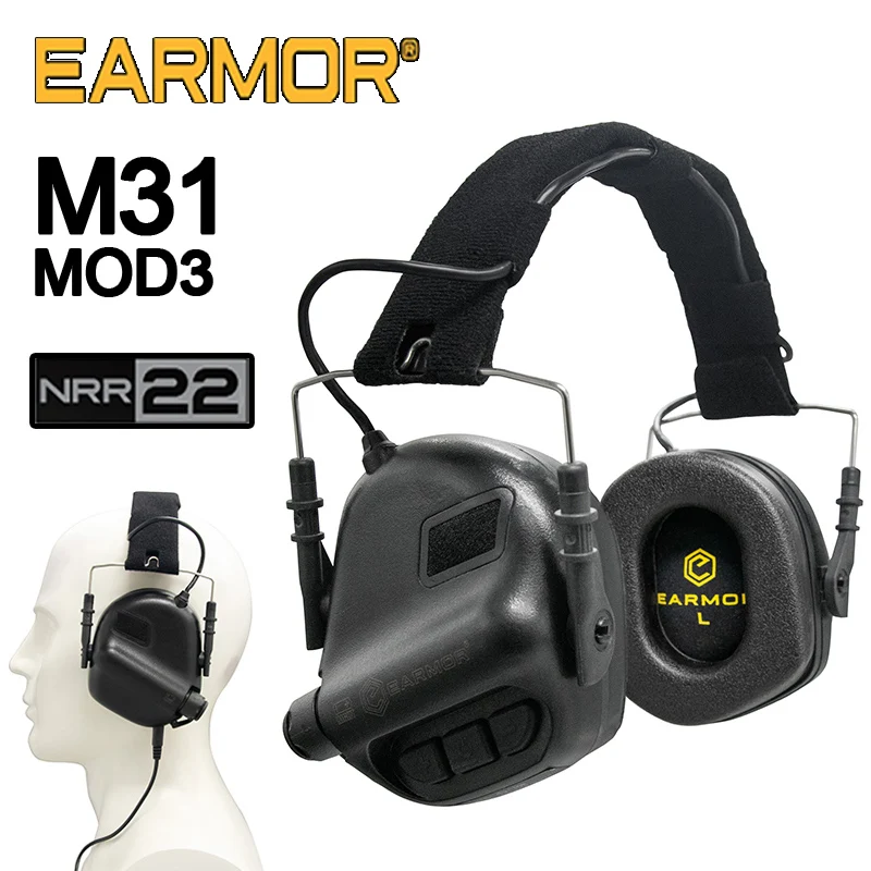 OPSMEN Airsoft Earmor M31 MOD3 Headset Tactical Shooting Aviation Ear ...
