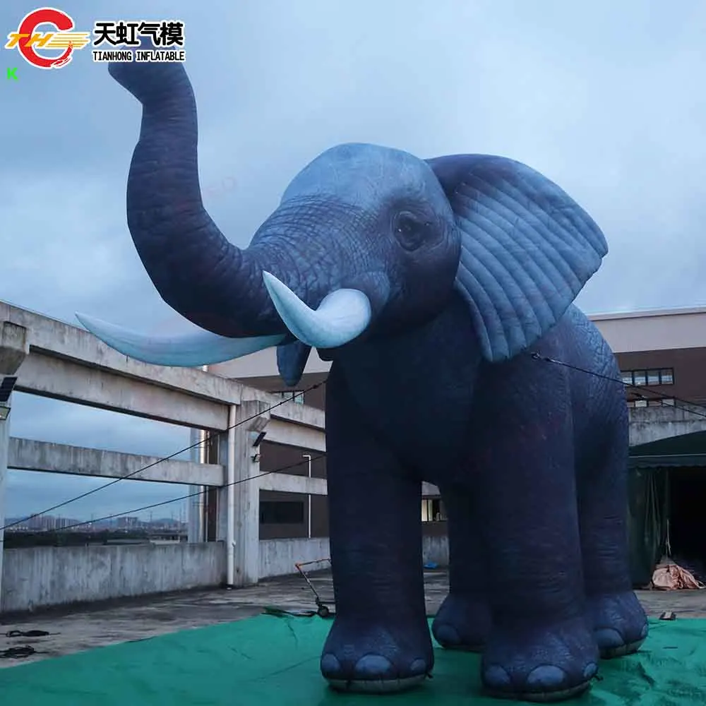 5m Giant Inflatable Elephant Replica Air Balloon Inflatable Elephant ...