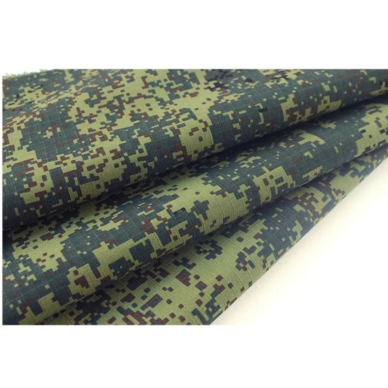 Green Digital EMR Camo Fabric Russian FLORA Camouflage Polyester Cotton ...