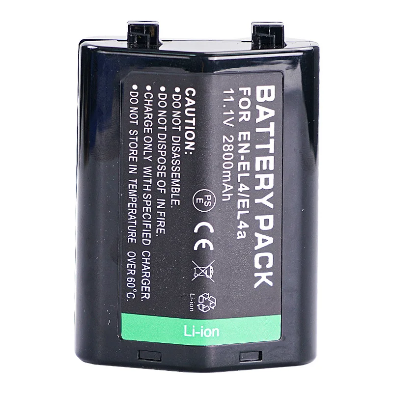 11.1V 2800mAh EN-EL4 EL4 EN-EL4A EL4A Camera Battery For Nikon D2H D2Hs ...