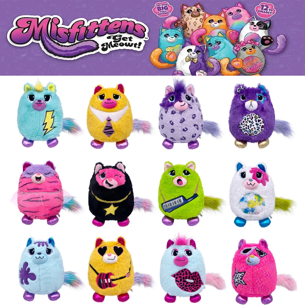New-25cm-Misfittens-Cat-Plush-Surprise-Toy-Kawaii-Anime-Stuffed-Pet ...