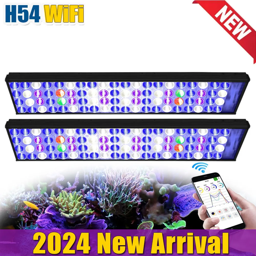 PopBloom-H54-WiFi-Aquarium-Led-Light-Full-Spectrum-Marine-aquarium ...