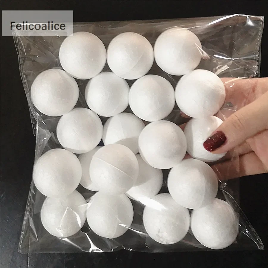 10/50/100pcs White Wedding Decoration Modeling Craft Solid Polystyrene ...
