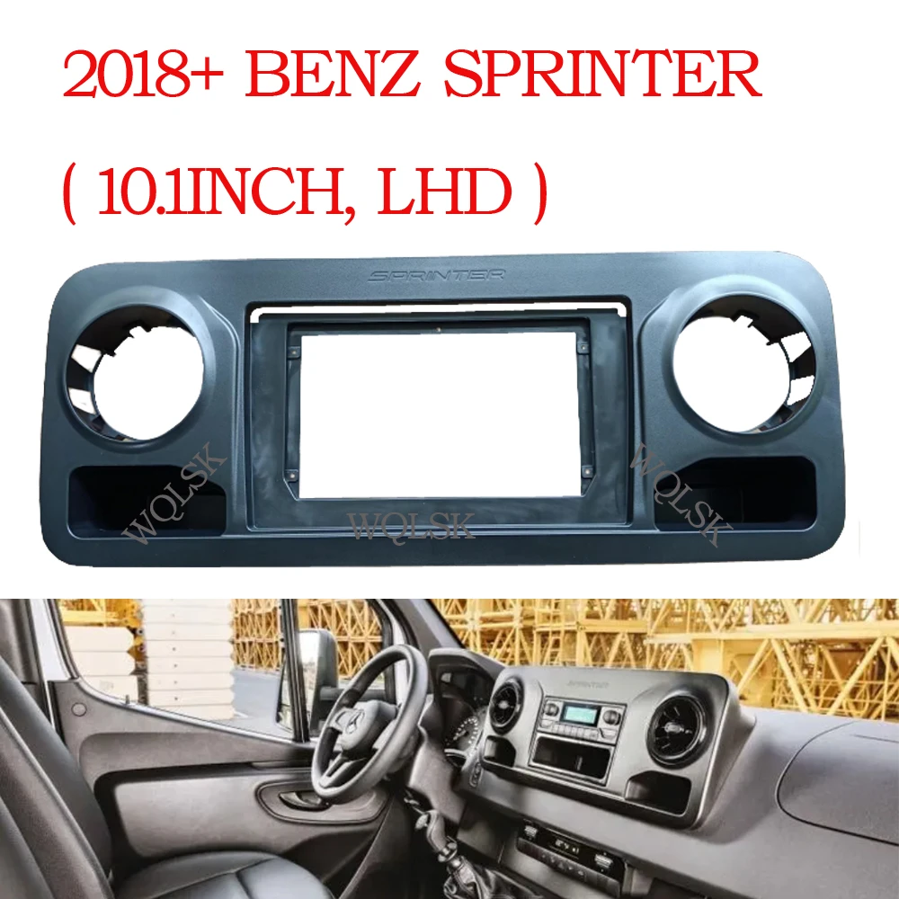 10.1 INCH 2 Din Car Radio Fascia Frame for BENZ SPRINTER 2018+ Dash ...