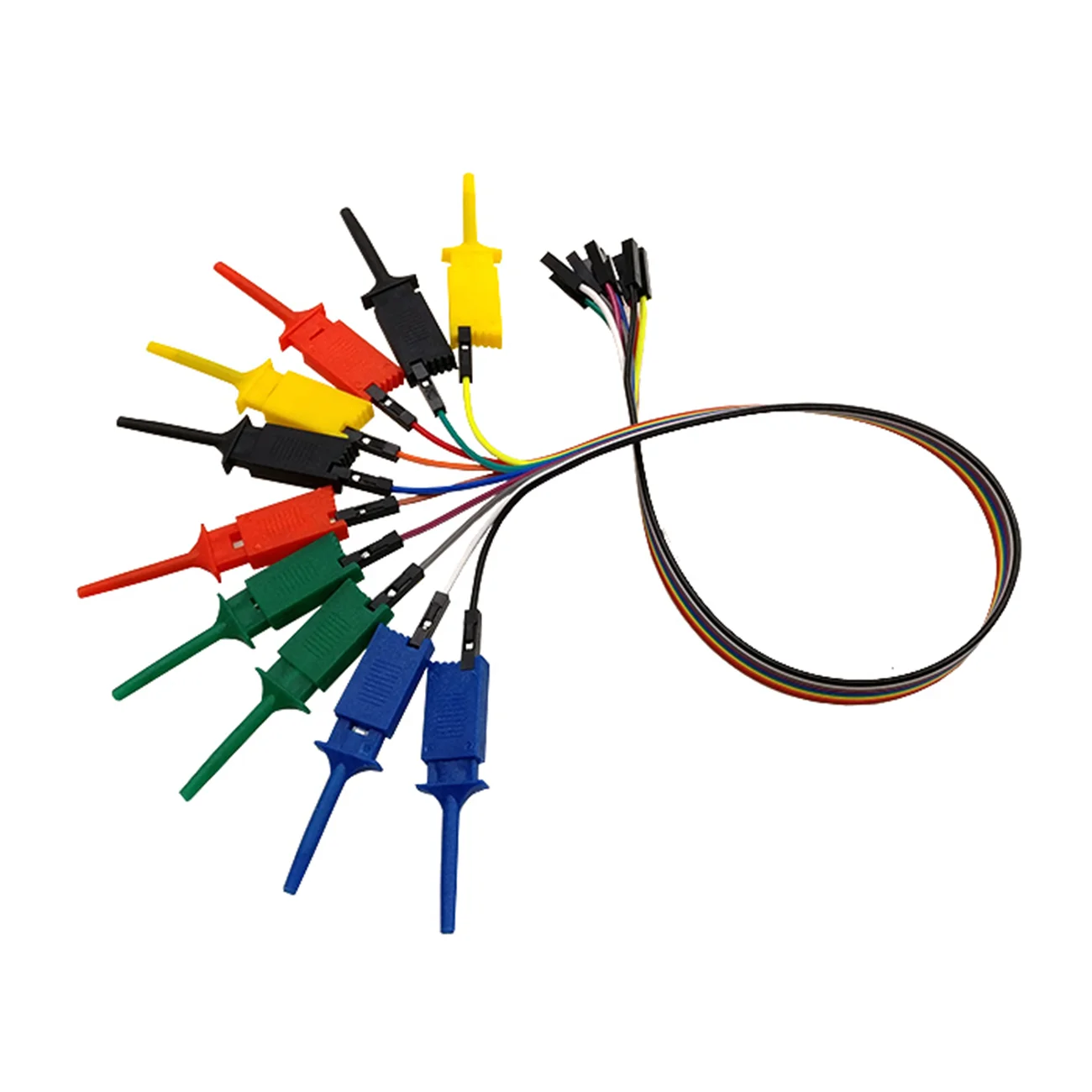 1-Set-20cm-10-Needle-Hook-Clamp-Kit-5-Color-Logic-Analyzer-Cable-Clamp ...