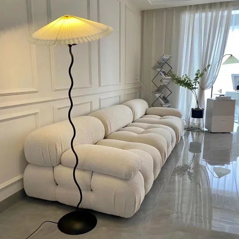 Sof-cama-Vintage-Veet-m-dulo-de-mecanismo-reclinable-sof-largo-blanco ...