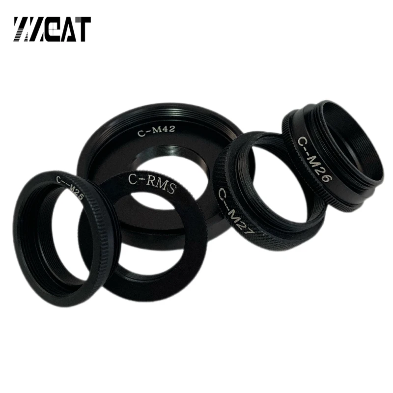 C-mount-25-4mm-to-RMS-Thread-M25-M26-M27-M42-Microscope-Objective-Lens ...