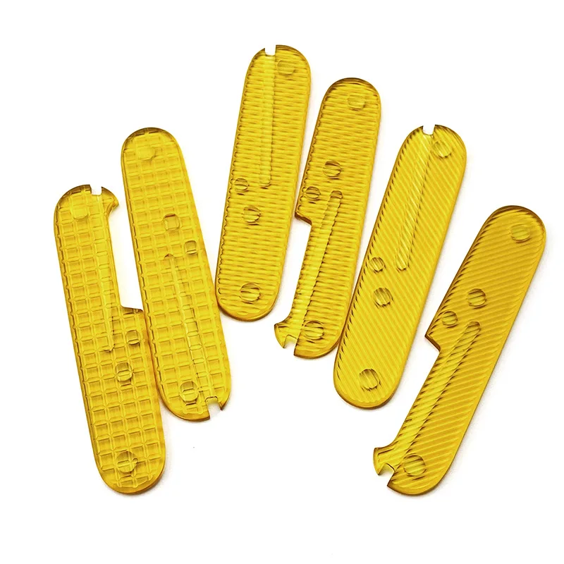 1Pair Amber PEI Material Folding Knife Handle Patch Material for 91mm ...