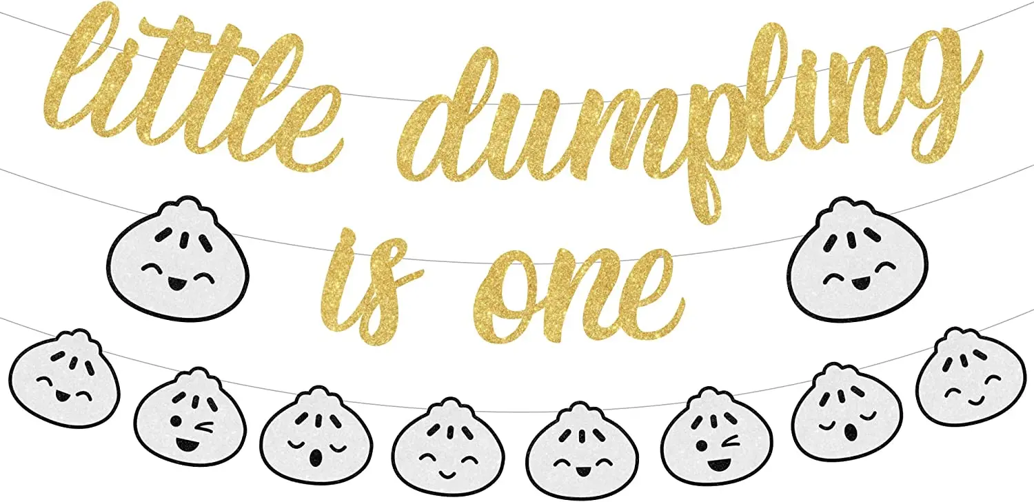 Garland-for-Dumpling-1st-Birthday-Decorations-A-Little-Dumpling-Is-One ...