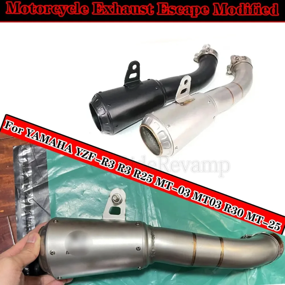 Slip On For YAMAHA YZF-R3 R3 R25 MT-03 MT03 R30 MT-25 2014-2020 ...