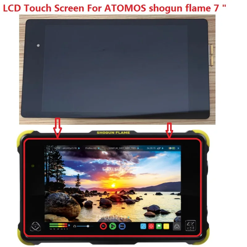 7 inch LCD with Touch Screen For ATOMOS shogun flame Display Digitizer ...