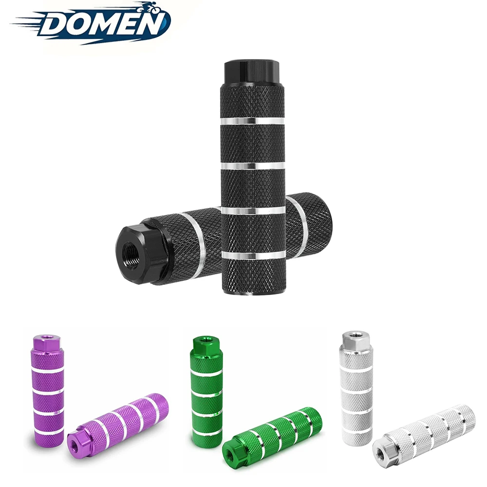 DOMEN Bike Stunt Pegs BMX Bike Alloy Anti Skid Lead Foot Fit 3/8'' Axle ...