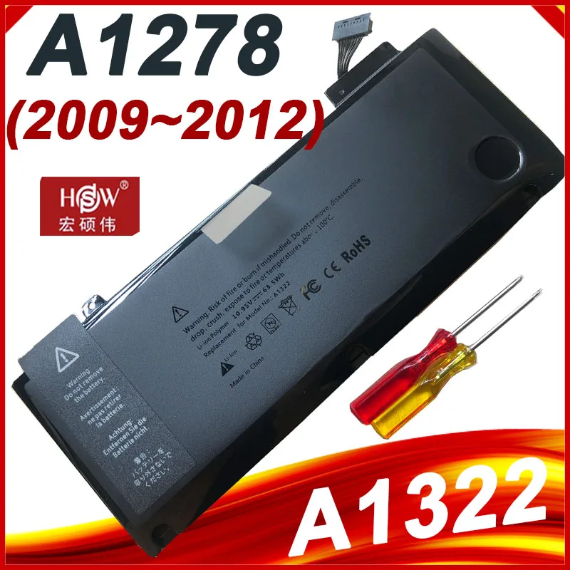 Genuine A1322 A1278 Battery For Apple Macbook Pro 13 Inch A1278 2009 ...