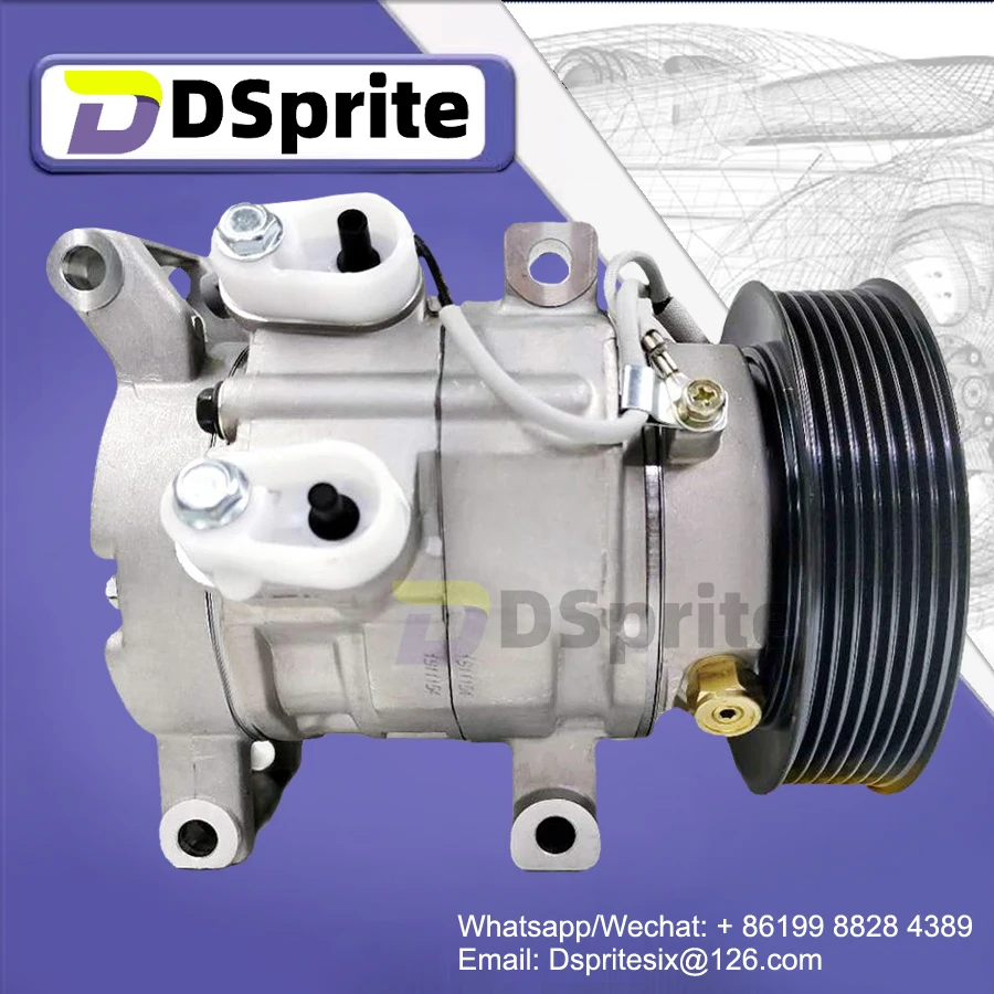 Auto AC Compressor For Toyota Hilux 2001-2006 I4 2.4 447260-8020 ...