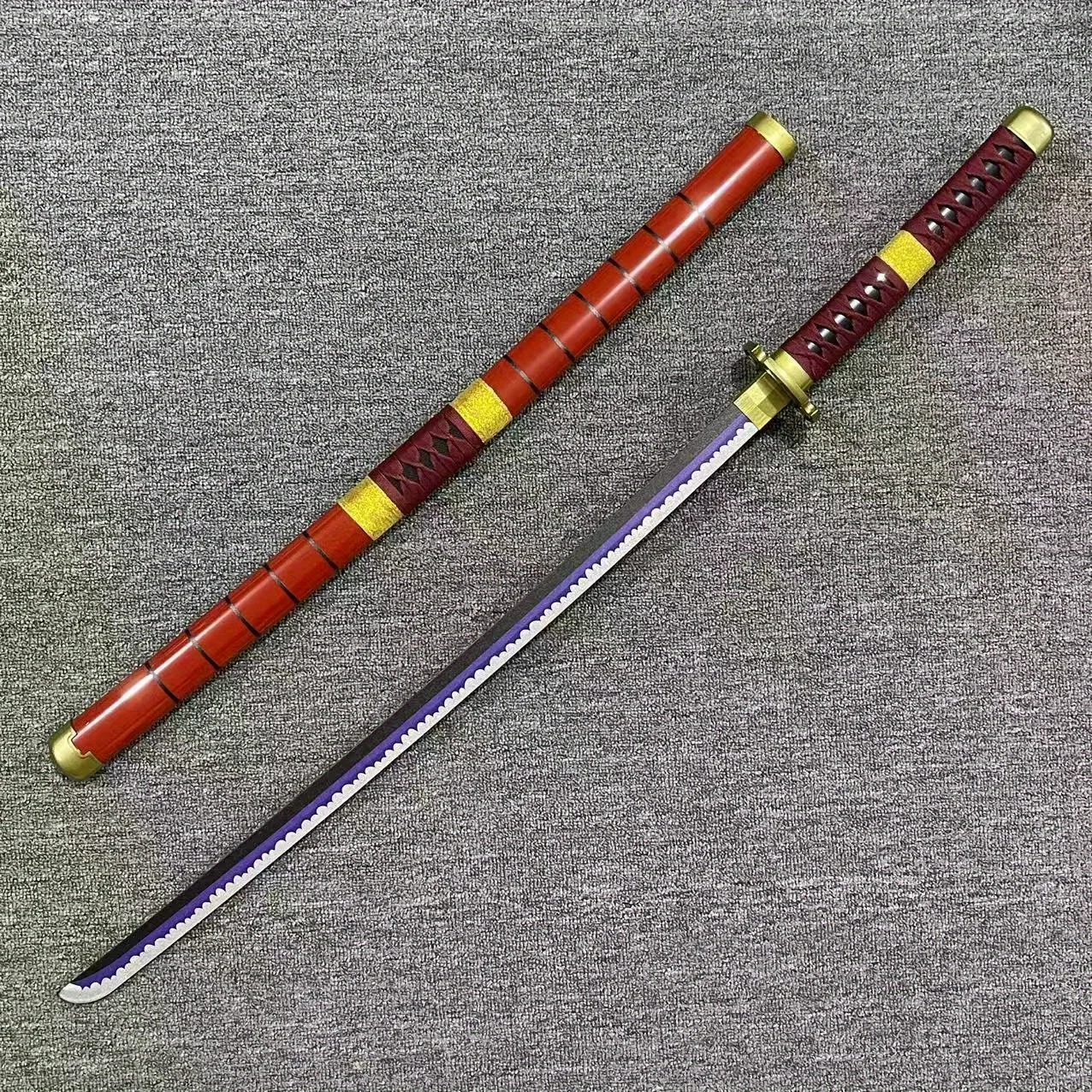 40inch Roronoa Zoro Katana Real Full Size Japanese Katana Ninja Knife ...
