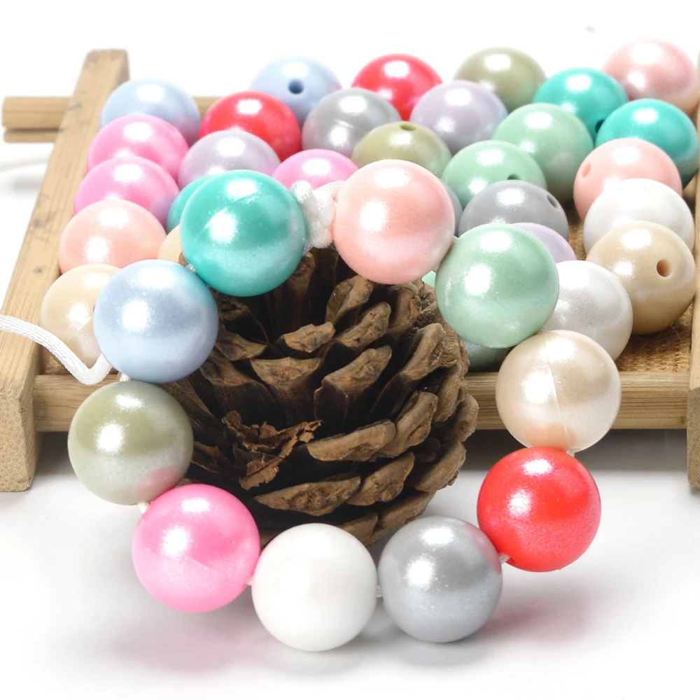 Lofca-44Pcs-15mm-Round-Fuel-Injection-Silicone-Beads-Multicolour-BPA ...