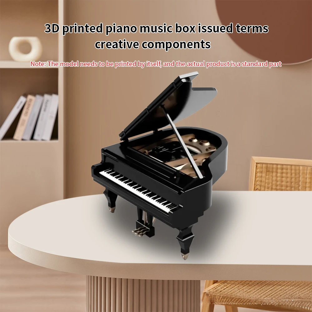 For Bambu Lab P1 X1 A1 A1 MINI DIY Clockwork Hand Crank Piano Music Box ...