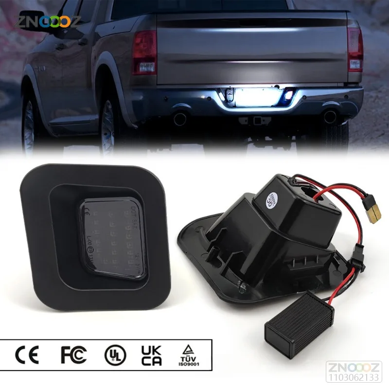 2x LED Car License Number Plate Lights for Dodge RAM 1500 2500 3500 ...