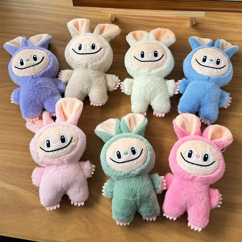 Hot-Cartoon-plush-cute-labubu-car-key-chain-couple-backpack-pendant ...
