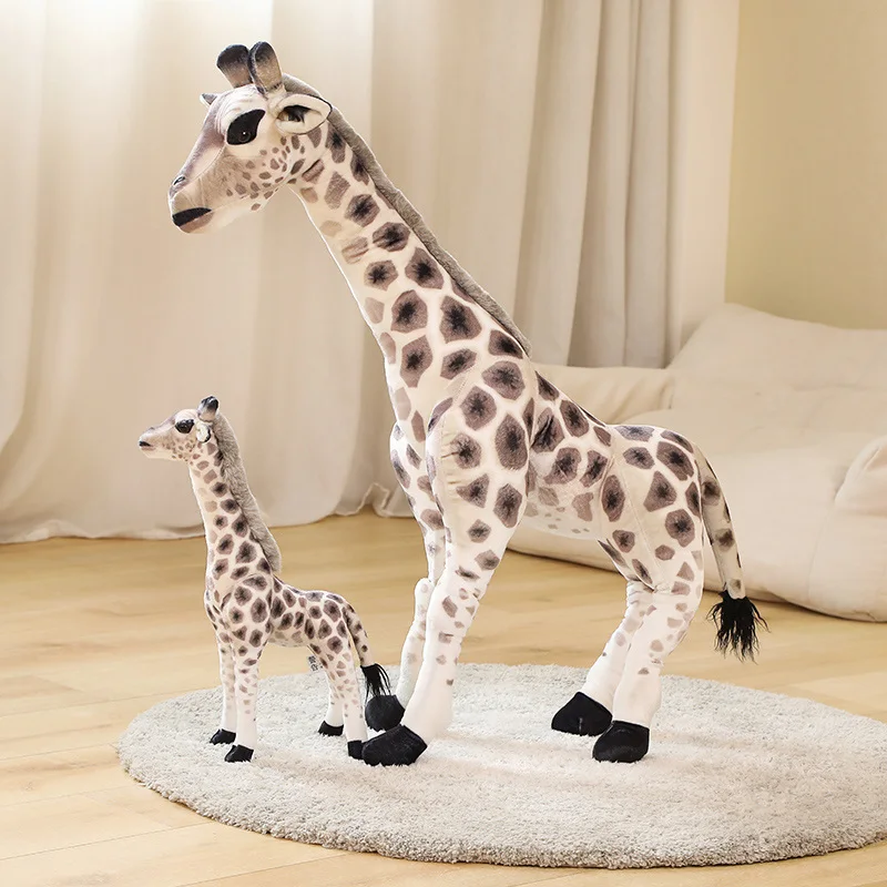 47 100cm Simulation Giraffe Plush Toys Stuffed Soft Animals Dolls Big ...