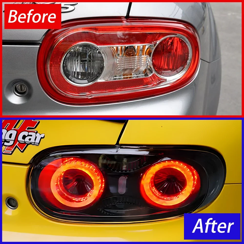 Car Taillights Assembly For Mazda MX-5 NC 2009-2015 LED Auto Rear Back ...