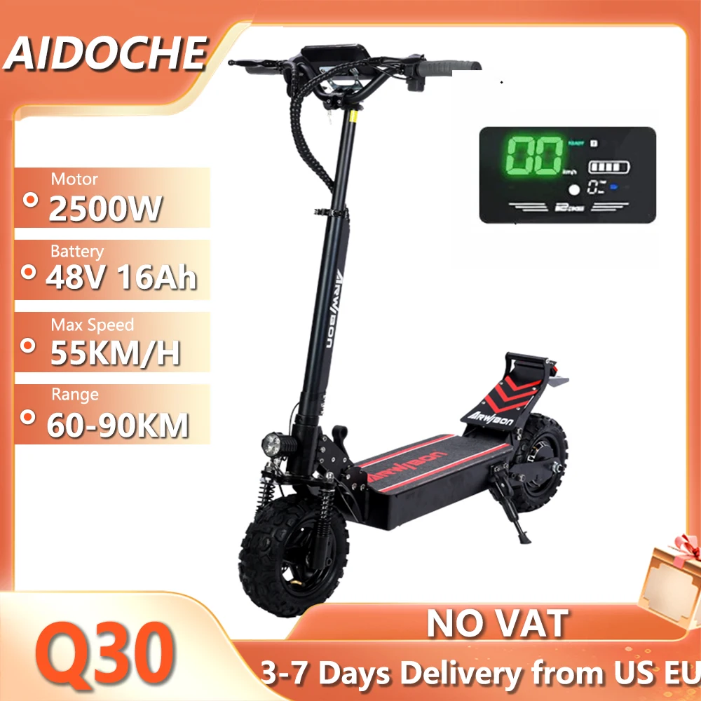 Q30-Electric-Scooter-2500W-48V-16AH-55KM-H-60KM-Range-Powerful-Off-road ...