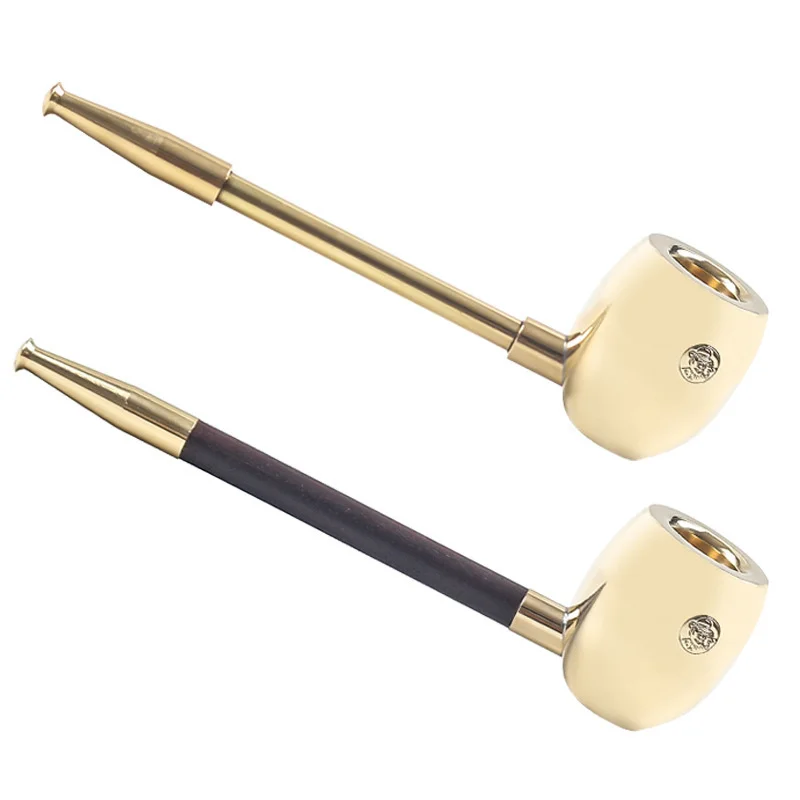 Pure-Copper-Popeye-Pipe-For-Cut-Tobacco-Retro-Gentleman-Straight-Type ...