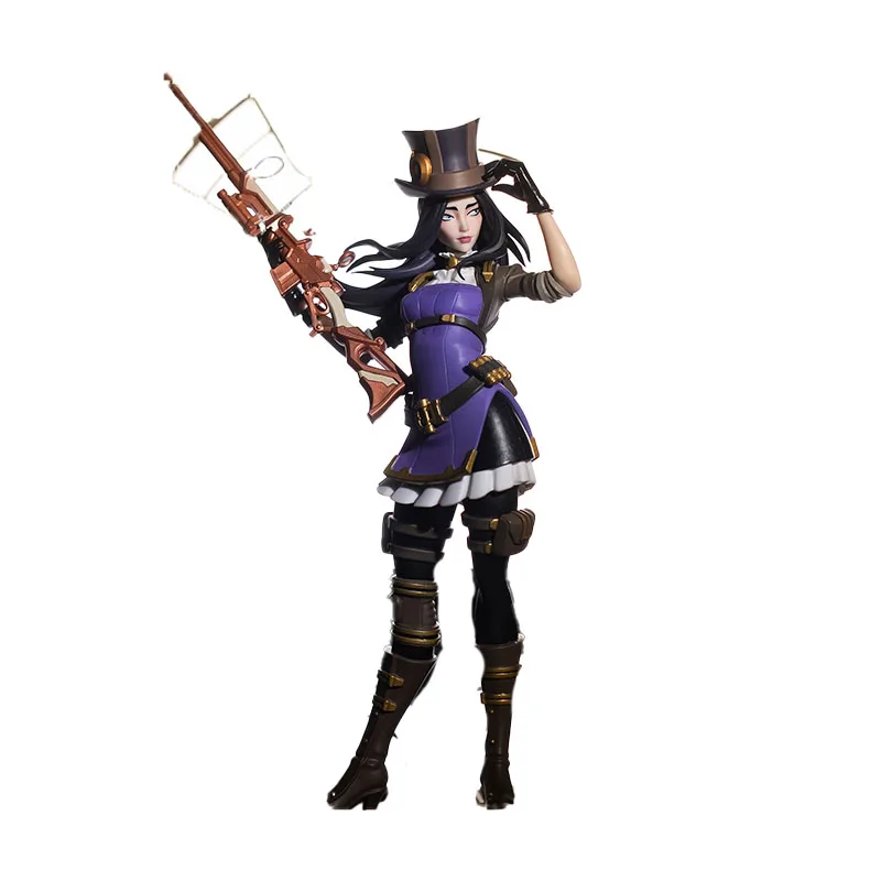 28.5CM League of Legends Caitlyn Medium Sculpture Genuine PVC Anime ...