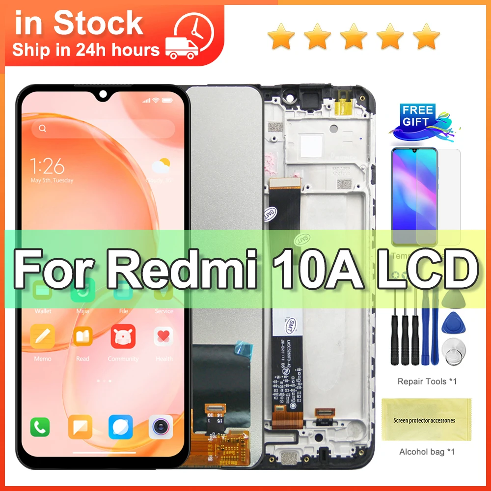 6-53-Screen-For-Xiaomi-Redmi-10A-LCD-Display-220233L2C-Touch-Screen ...