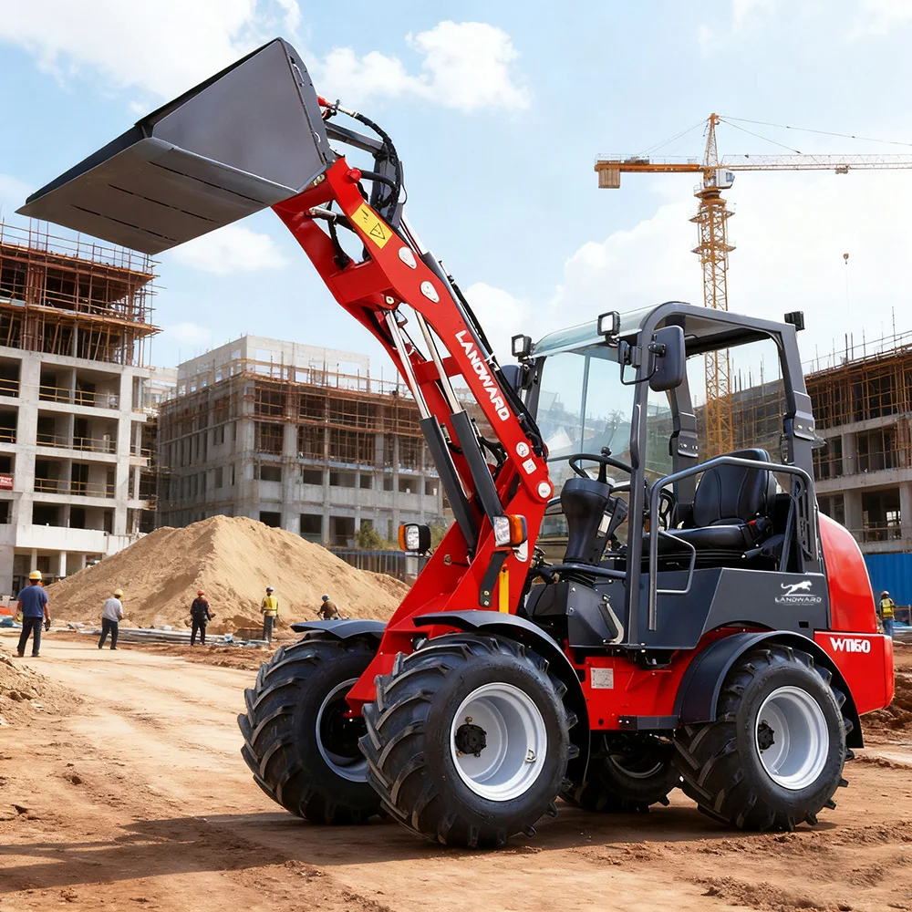 Free Shipping W1160 Compact Wheel Loader CE Euro 5 Kubota Engine All ...