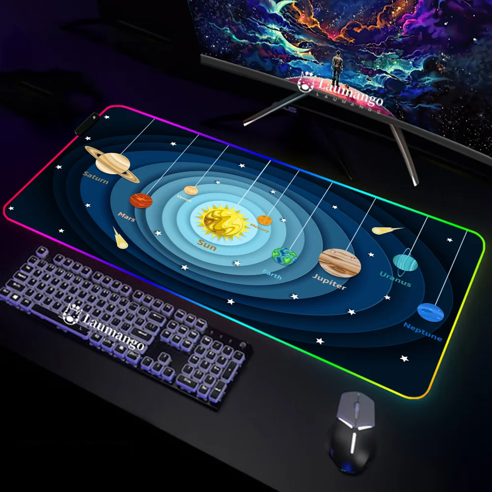 Xxl-Gaming-Mouse-Pad-Solar-System-Planets-Anime-Deskmat-Pc-Accessories ...