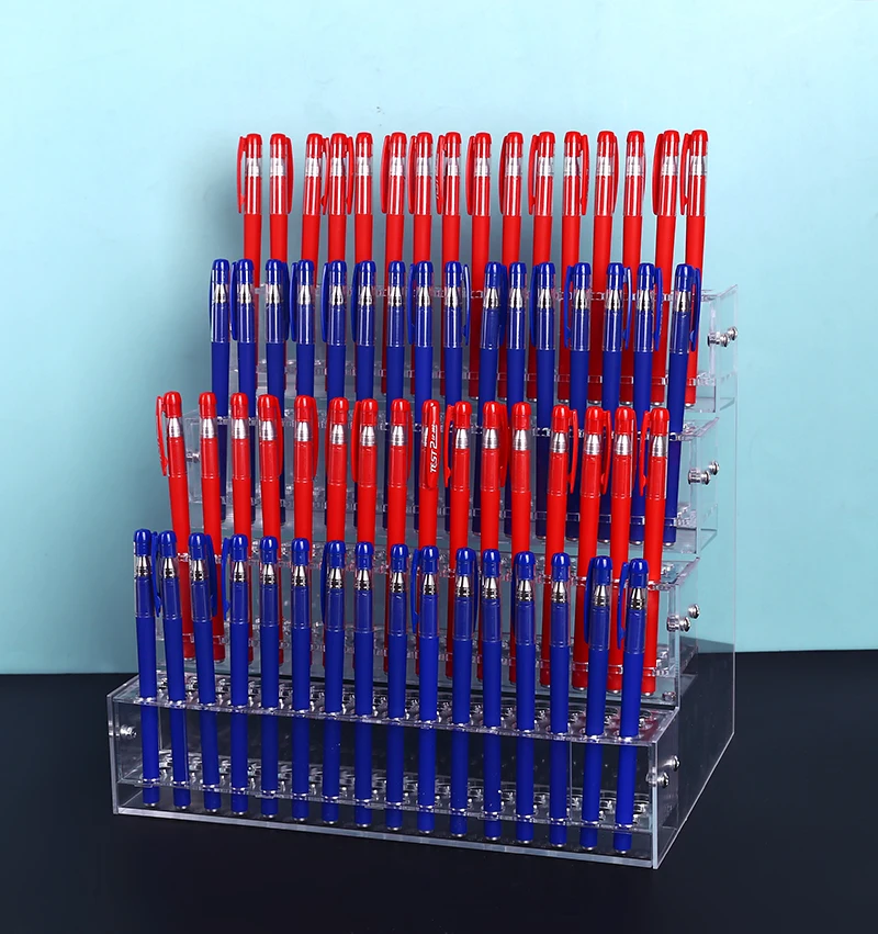Ballpoint-Pen-Display-Stand-Organizer-Storage-Nail-Brush-Holder-Acrylic ...