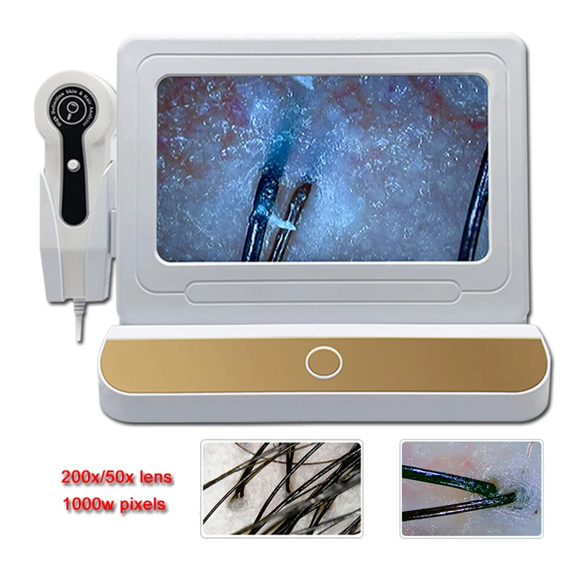 10 Inch Lcd Scalp Detector Digital Hair Skin Analyzer Microscope For ...
