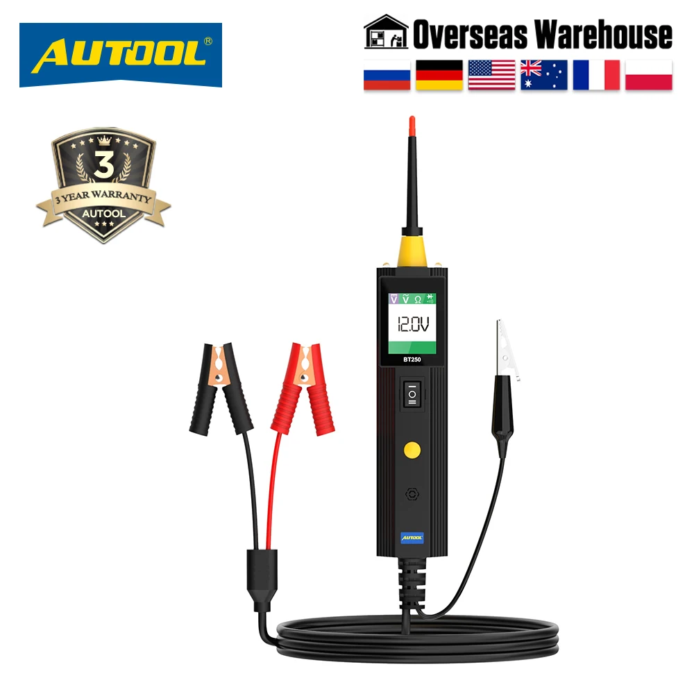 AUTOOL-BT250-Electrical-System-Diagnostic-Tester-Tool-6-30V-Analyzer ...