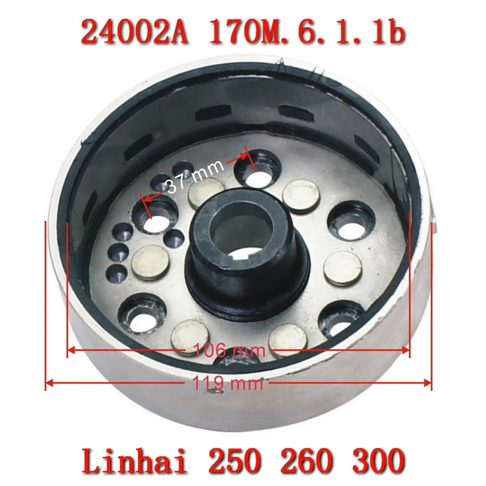 High-Power-Generator-Rotor-Assy-For-LH170M-6-1-1b-Linhai-300-400-Yamaha ...