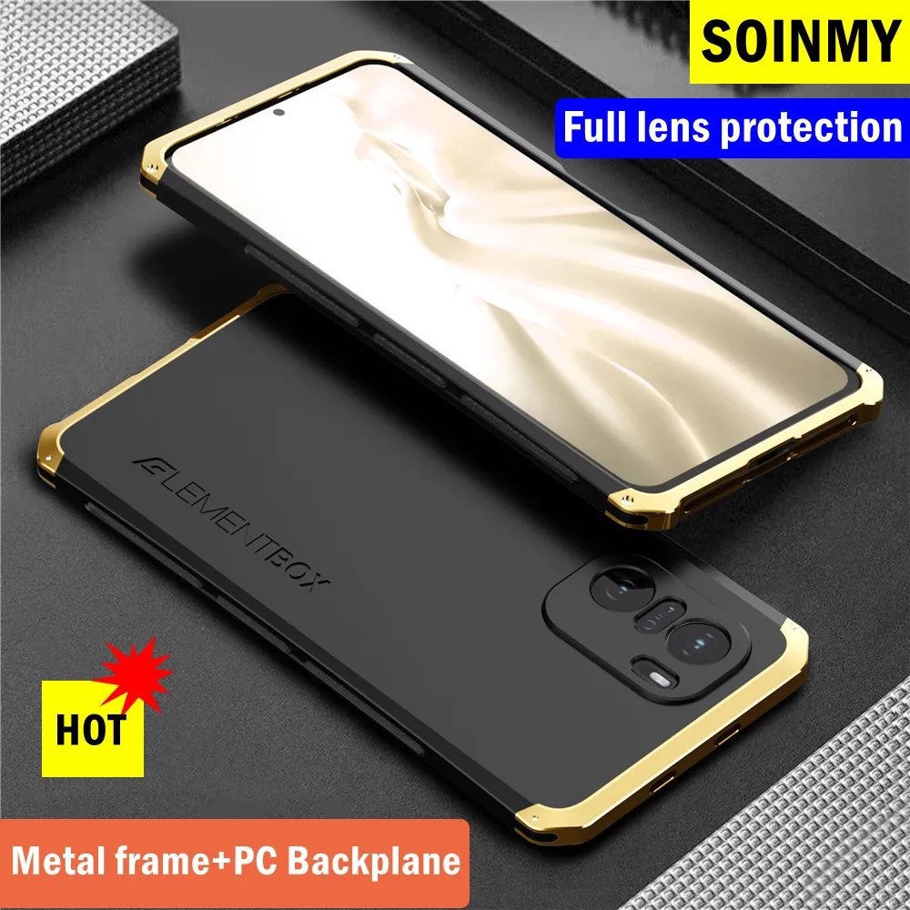 Shockproof Aluminum Metal Case For Xiaomi Mi 12 Mi 12x Poco M3 Pro Mi ...