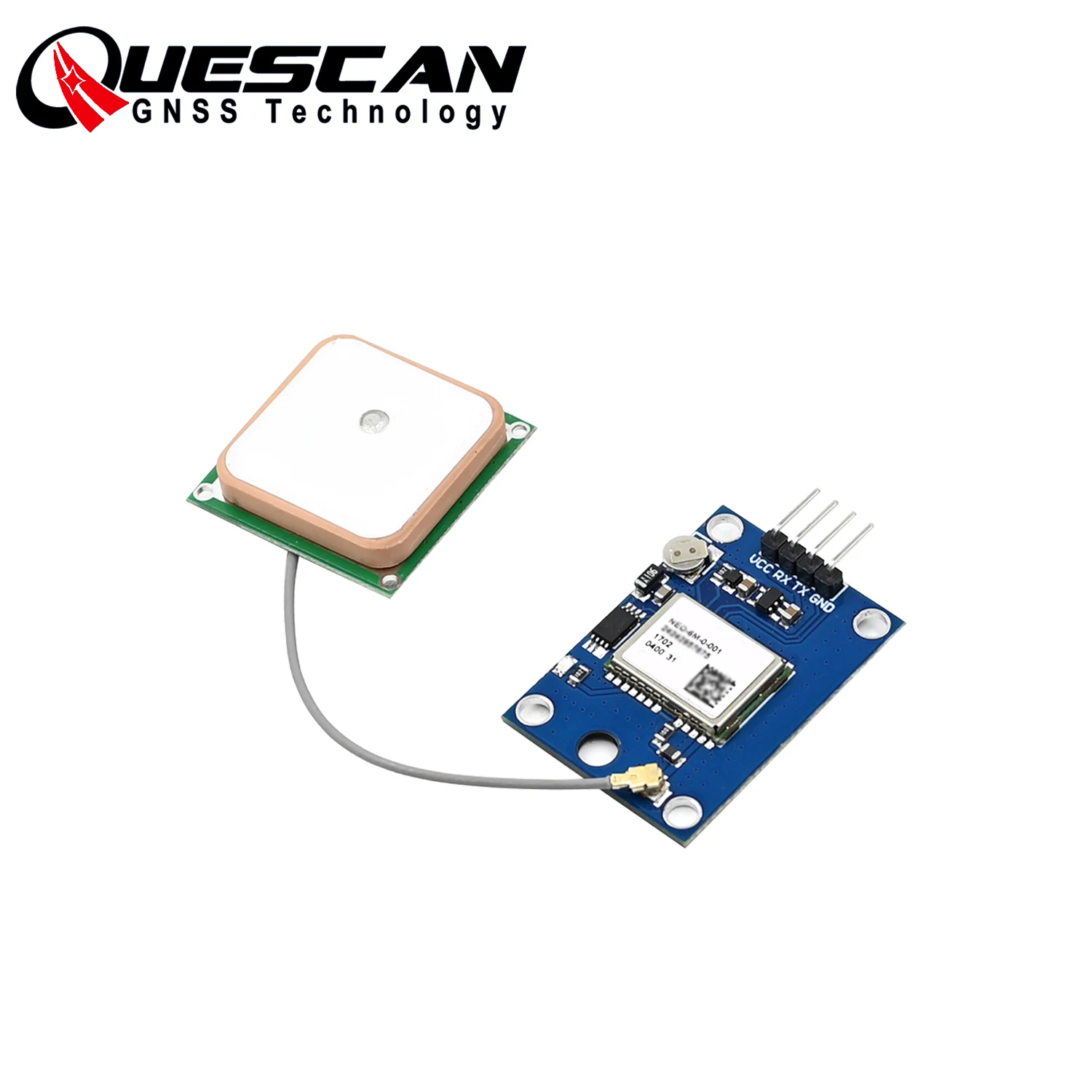 QUESCAN NEO 6M GPS Module with IPX Active Antenna Serial port TTL for ...