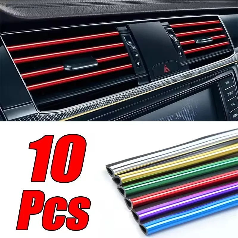 10Pcs Colorful Car Accessories DIY Auto Interior Air Conditioner Outlet ...