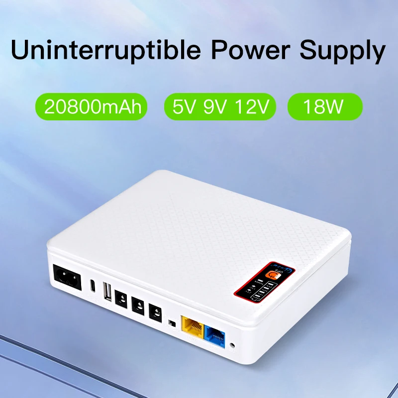 20800mAh UPS Uninterruptible Power Supply Mini Battery Backup for ...