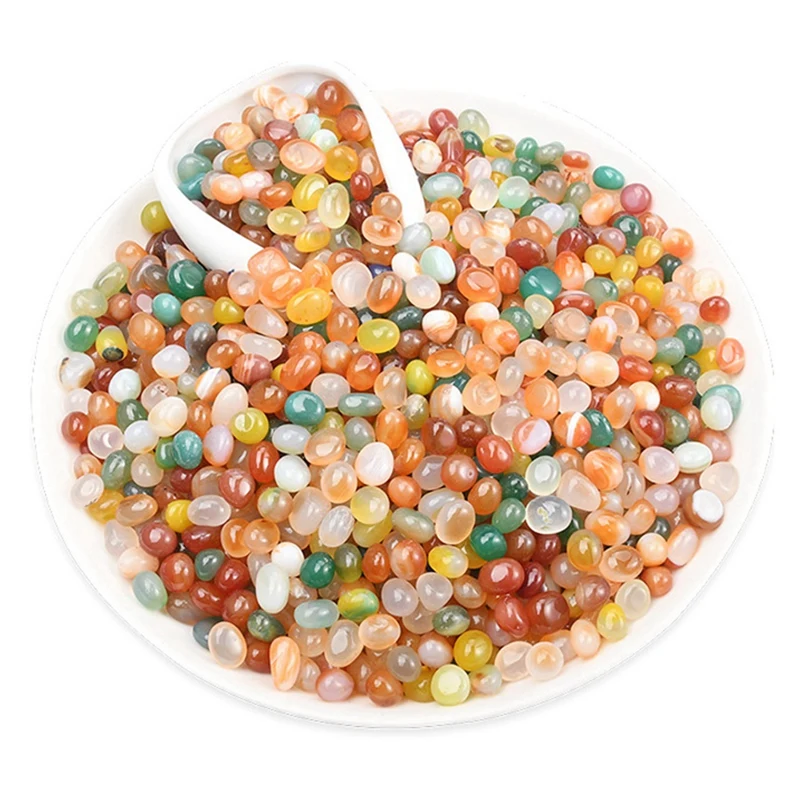 Assorted Crystal Pebbles,Smooth Natural Decorative Stones for Plants ...