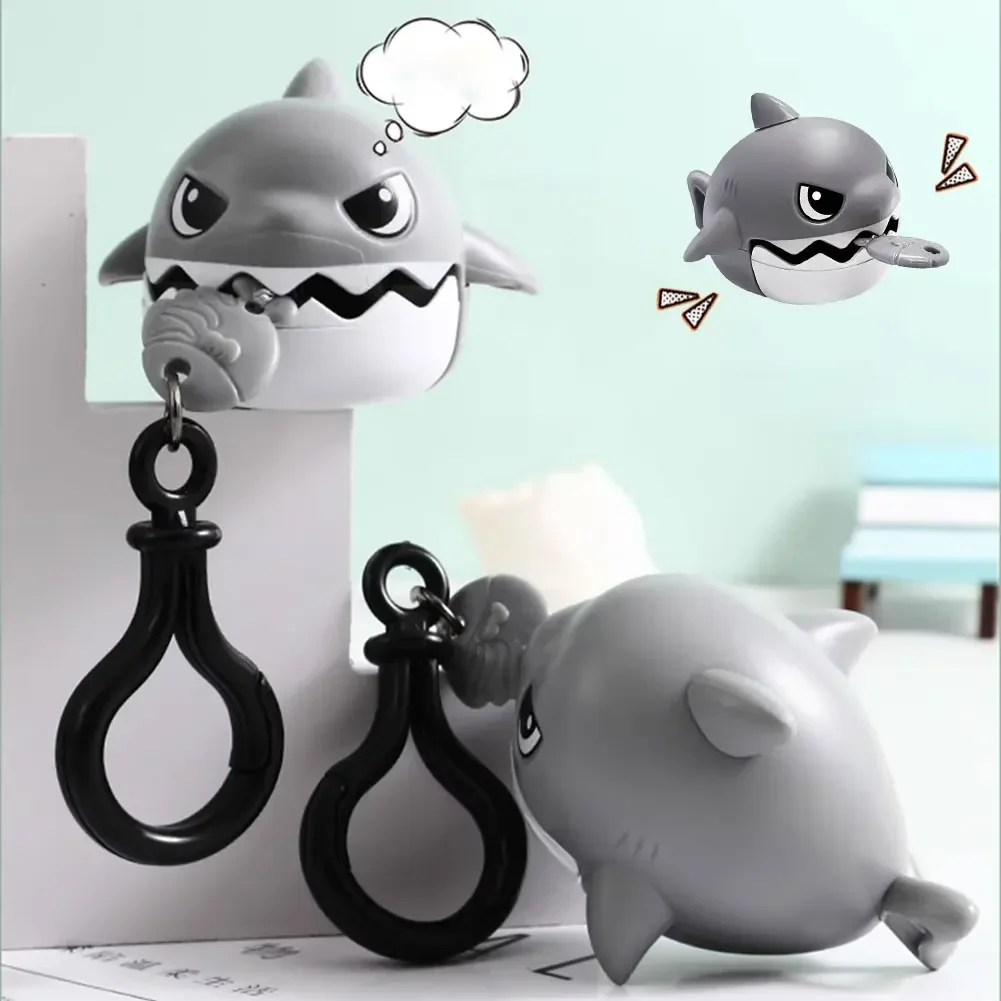 Nibbling Shark Keychain Big Fish Eat Small Fish Pull Line Nibbling ...