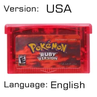 GBA Game Cartridge 32 Bit Video Game Console Card Emerald FireRed ...