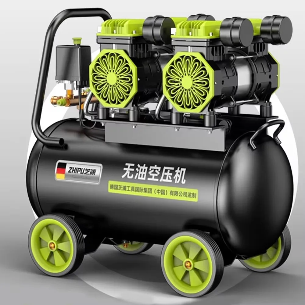 220V-Industrial-Air-Compressor-Silent-Oil-free-Air-Pump-Small-Air ...