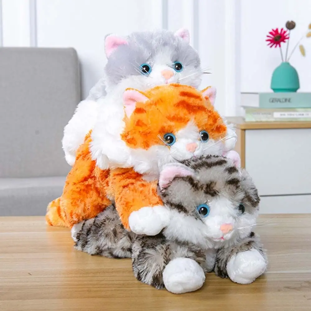 30/40cm Meowing Cat Plush Toy Kitten Cuddle Pillow Stuffed Soft Animals ...