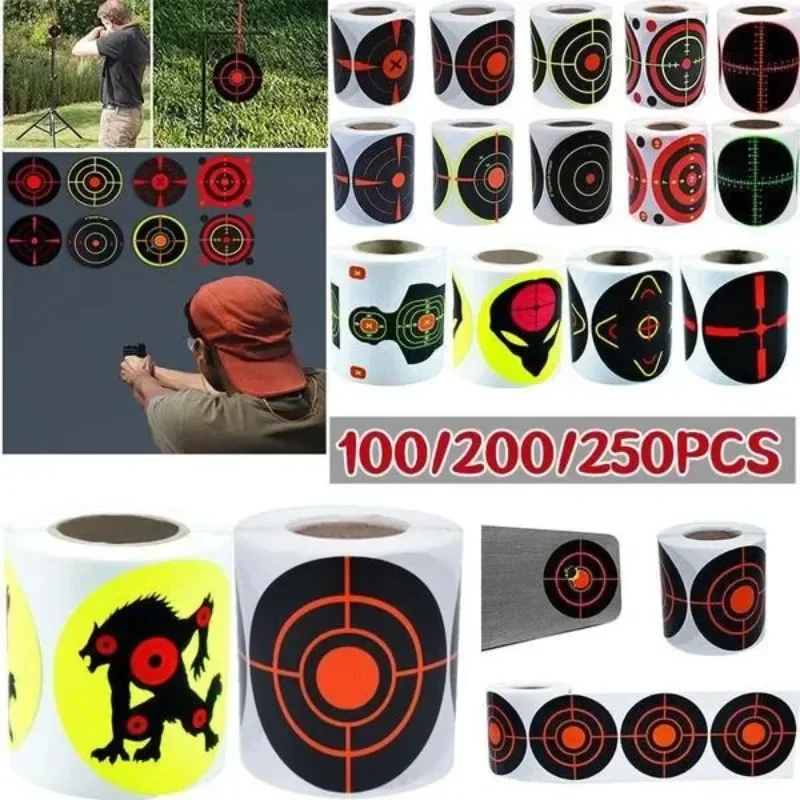 15-Types-3-7-6-CM-Yellow-Red-Shooting-Exercises-Splatter-Target ...