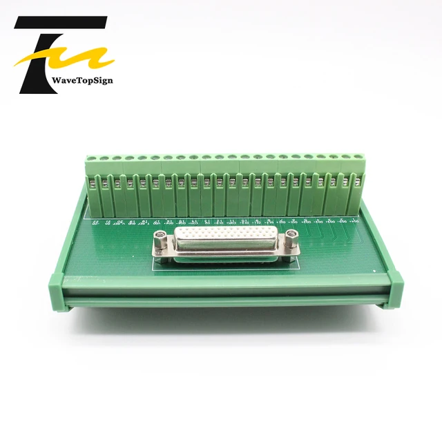 WaveTopSign Guide rail terminal board ASD-B2-CN1 DB44Pin ASD-MDDS44 44 pin Relay Terminal ...