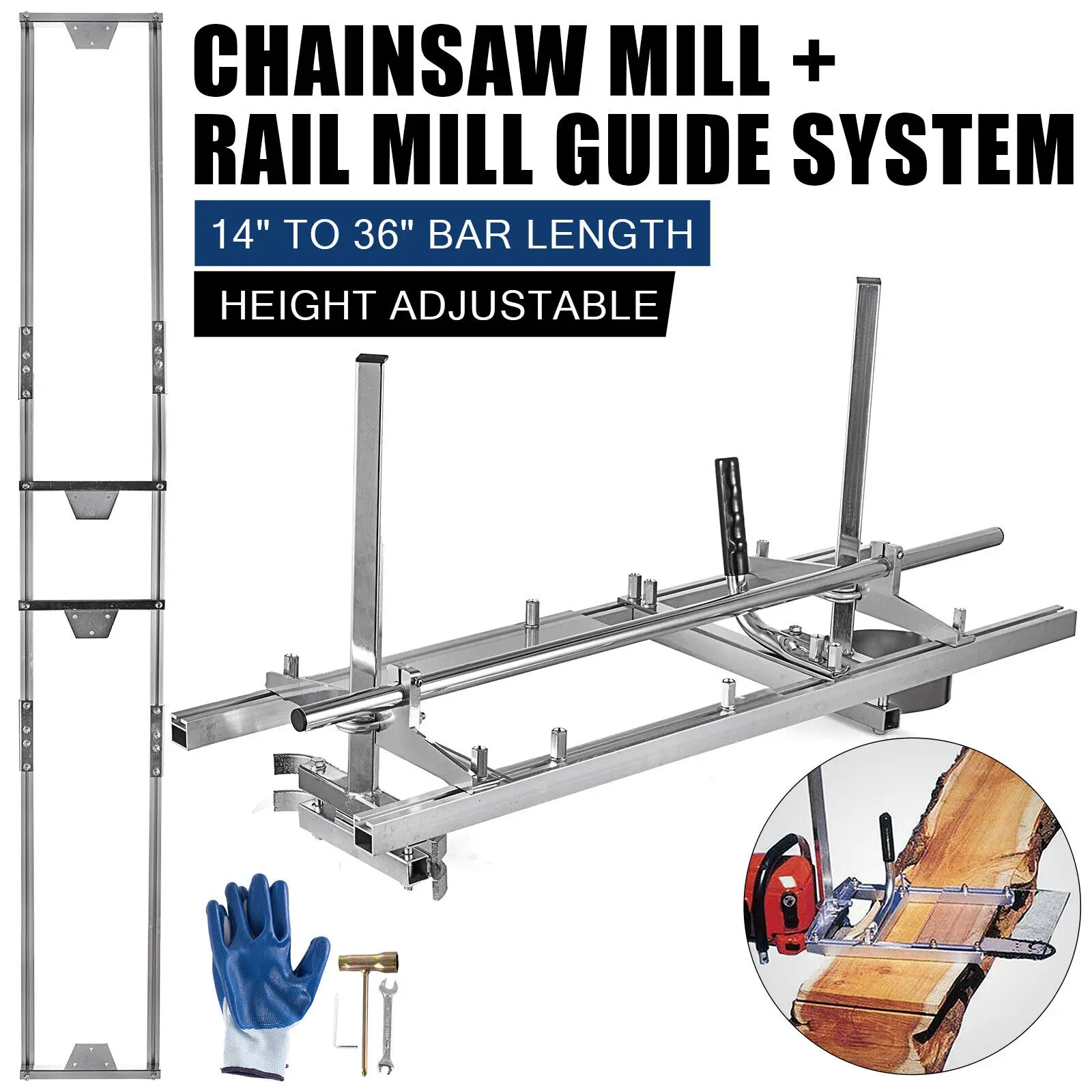 Portable-Chainsaw-Mill-Planking-Milling-From-14-to-36-Height-Adjustable ...