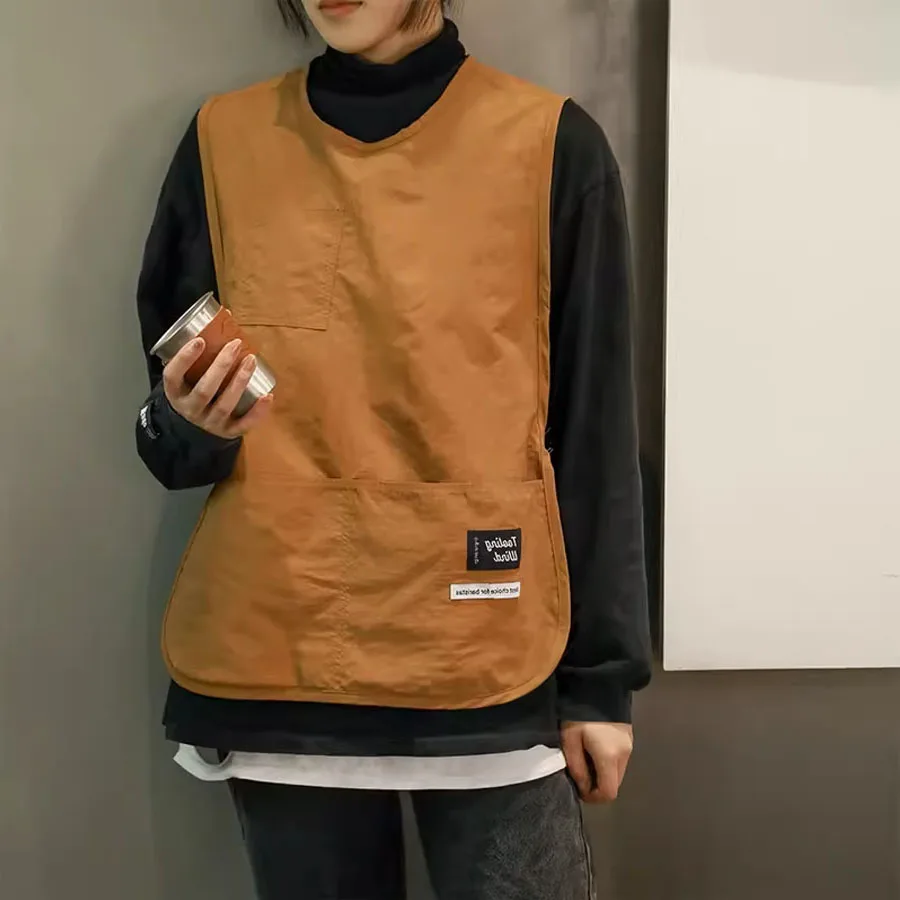 2-Sizes-Stain-resistant-Waterproof-Kitchen-Vest-Waiter-Apron-Nylon ...